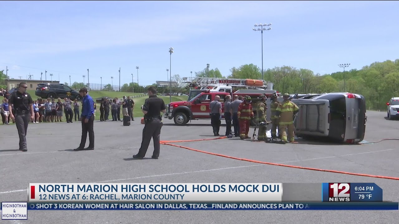 North Marion High School holds mock DUI - YouTube