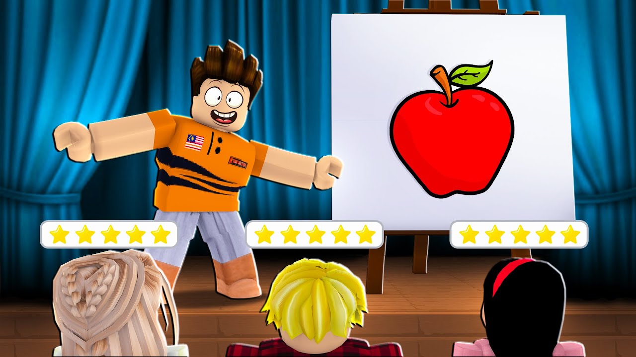 Horangi Lukis Apple Paling Cantik Dalam Dunia??? [Speed Draw] (Roblox ...