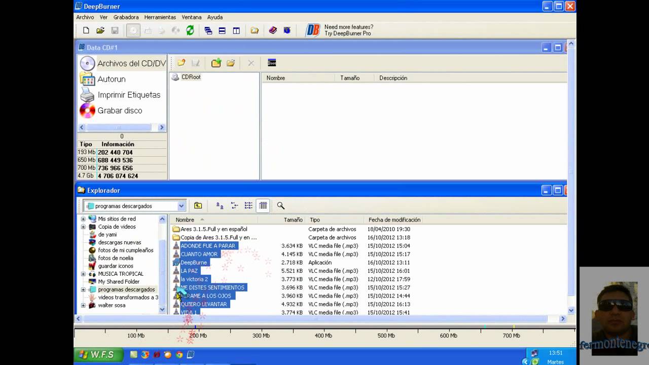 como grabar musica en discos, (dvd o cd) facil - YouTube