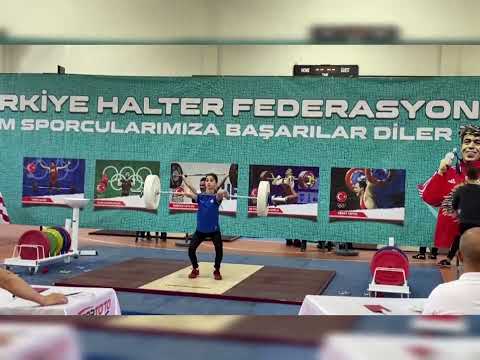 Derya Zar Minikler Türkiye Halter Şampiyonası 37 kg sikleti