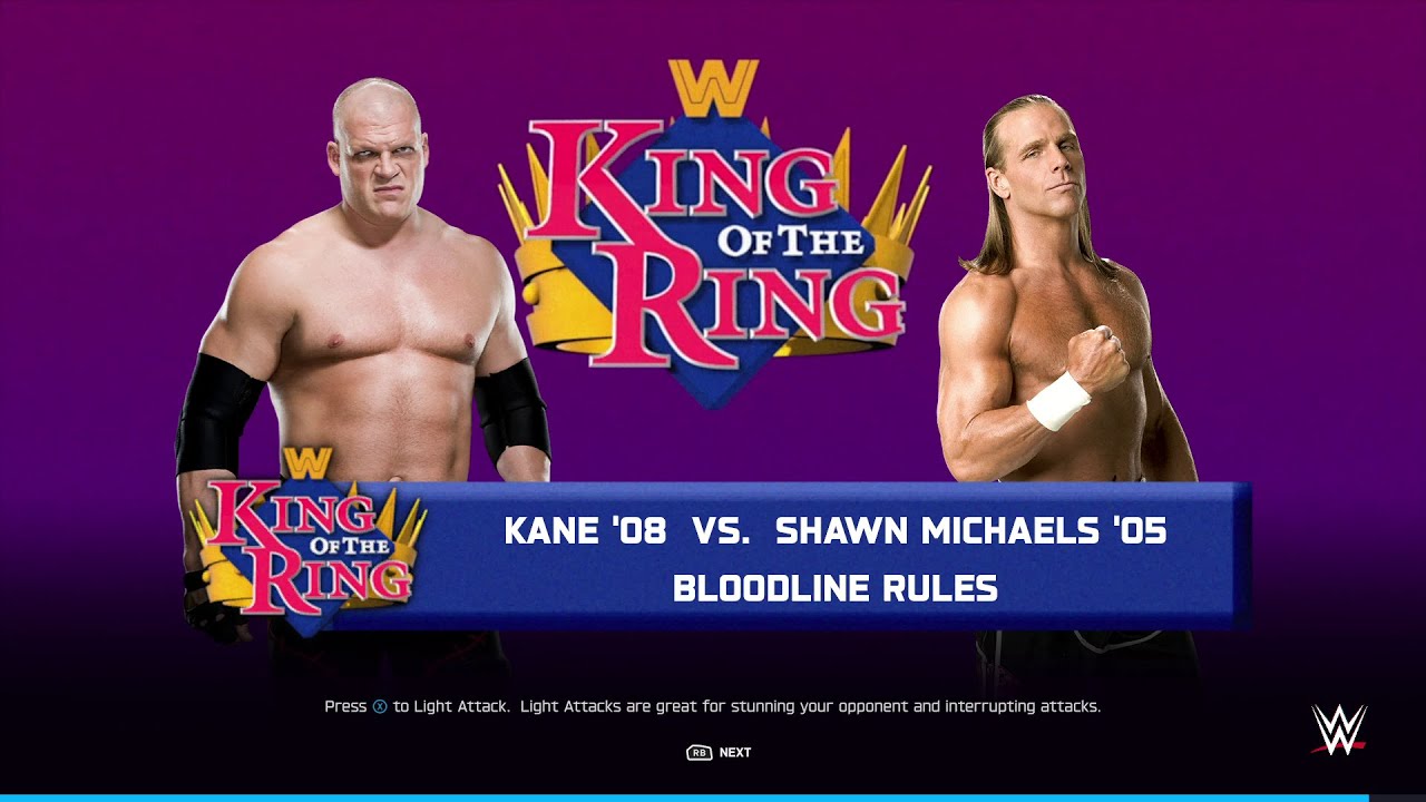 BLOODLINE RULES MATCH KANE VS. SHAWN MICHAELS WWE 2K25 - YouTube