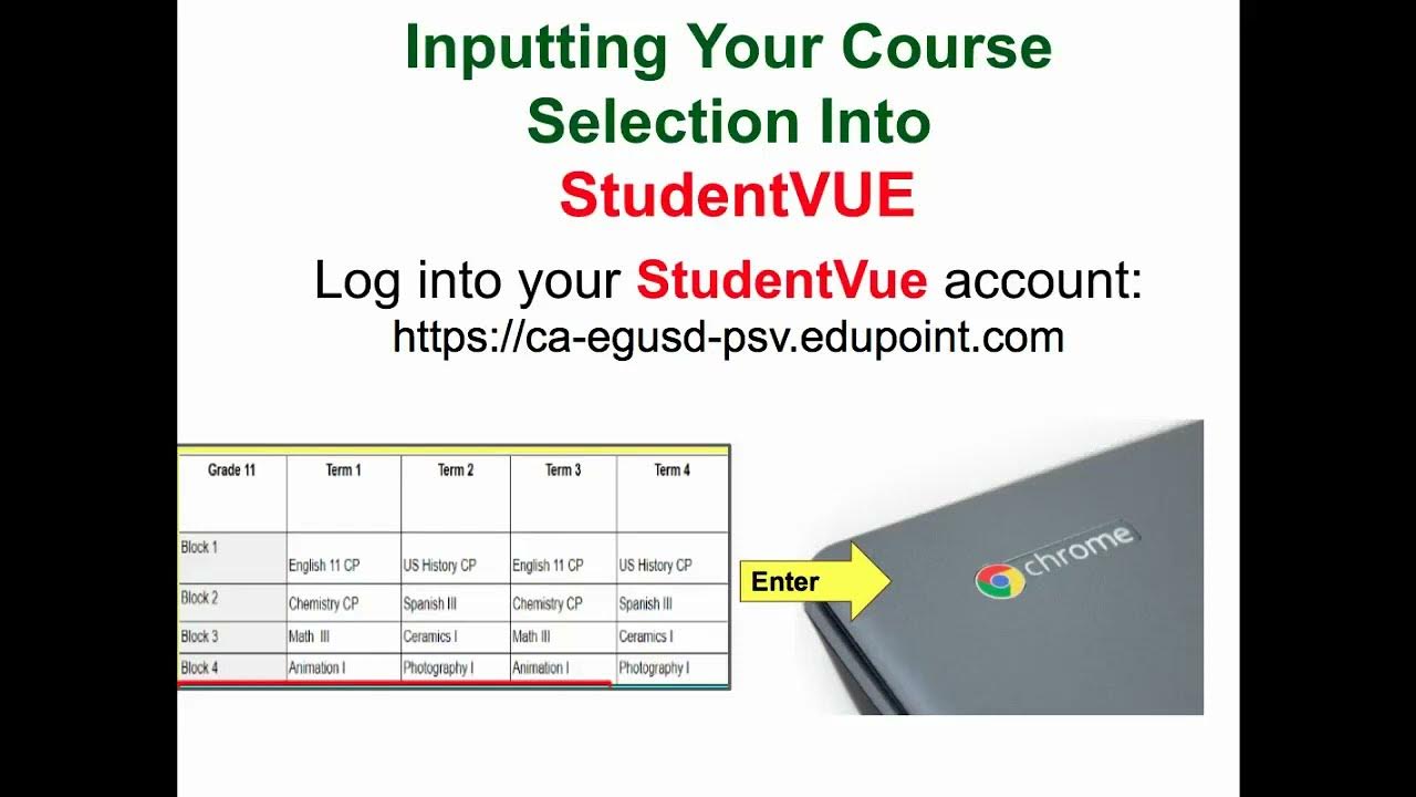 MTHS Inputting Courses into StudentVUE - YouTube