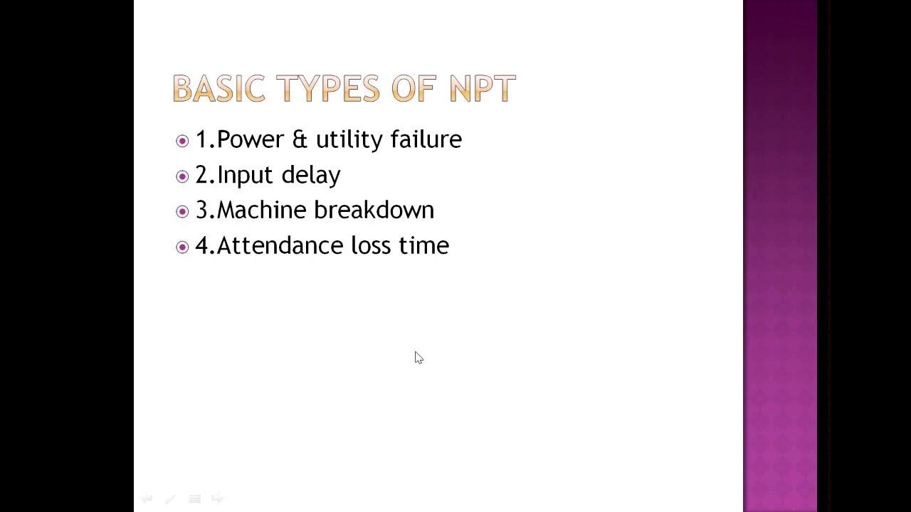 Non-Productive Time (NPT ) calculation - YouTube