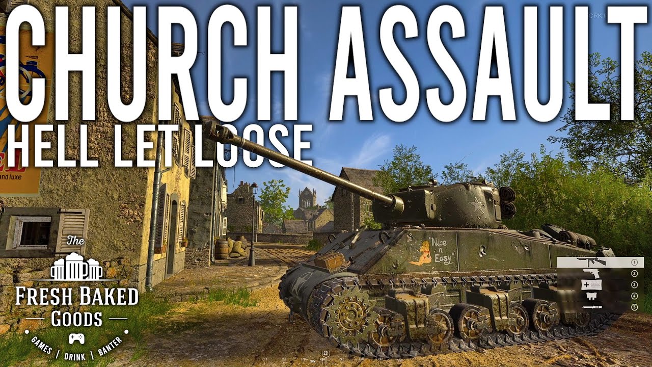 Hell Let Loose - Tank Support on Church Assault - YouTube