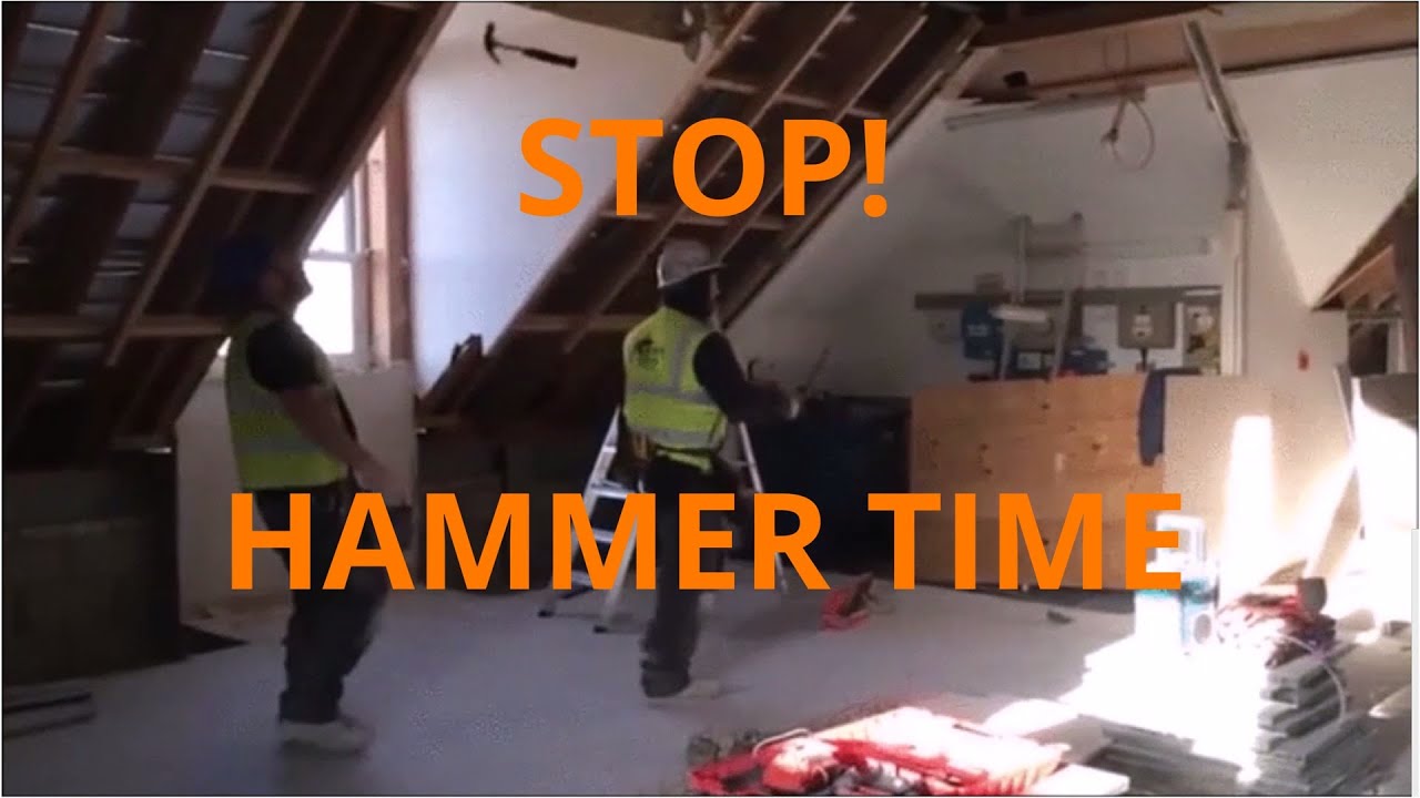 Drywall Installation. STOP! Hammer Time! - YouTube