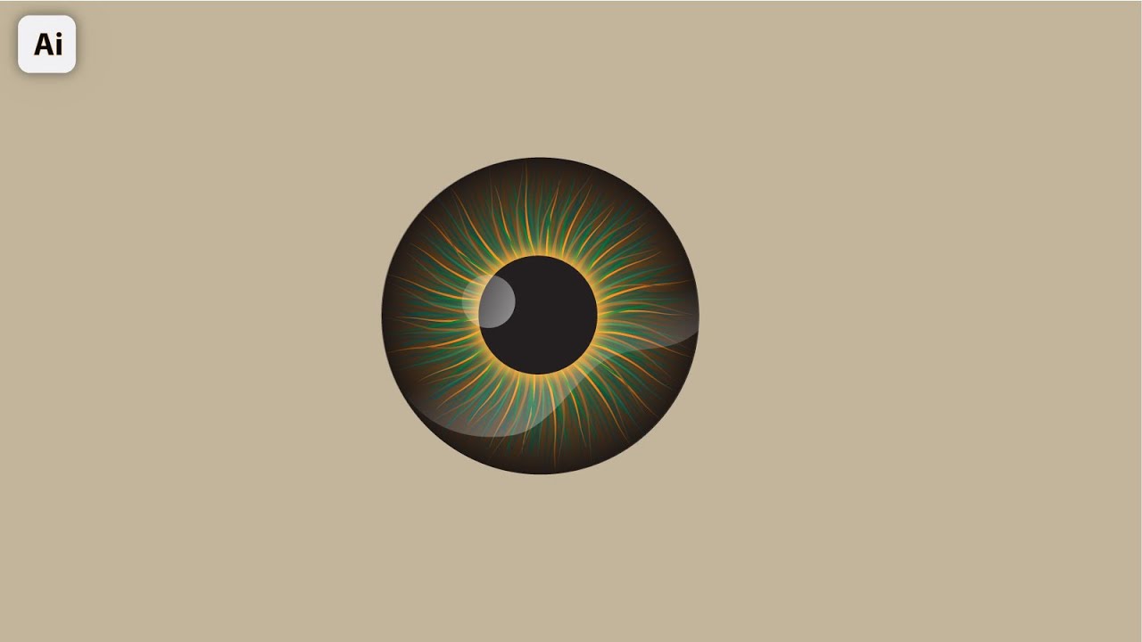 How To Create Vector Eye In Adobe Illustrator | Adobe Illustrator ...