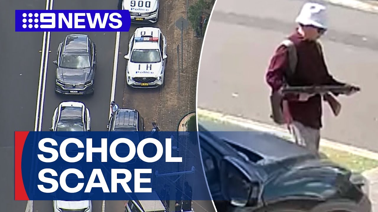 Gun scare forces Sydney schools into lockdown | 9 News Australia - YouTube