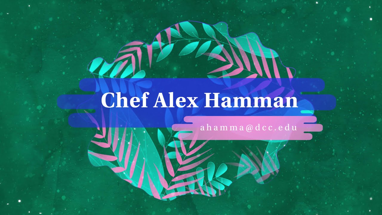 Meet Chef Alex Hamman - YouTube
