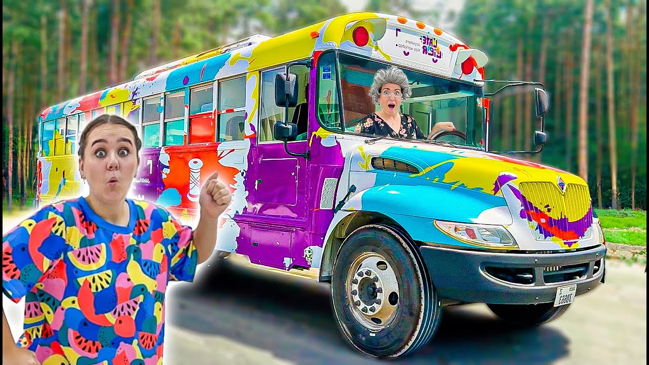 Ruby and Bonnie Play Making Clay Pottery in the Bus Workshop - YouTube