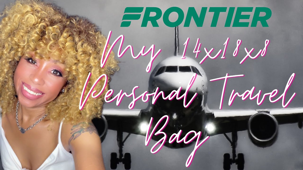 Frontier Airlines 14H x 18W x 8D Free Personal Item Bag …No Baggage Fee ...