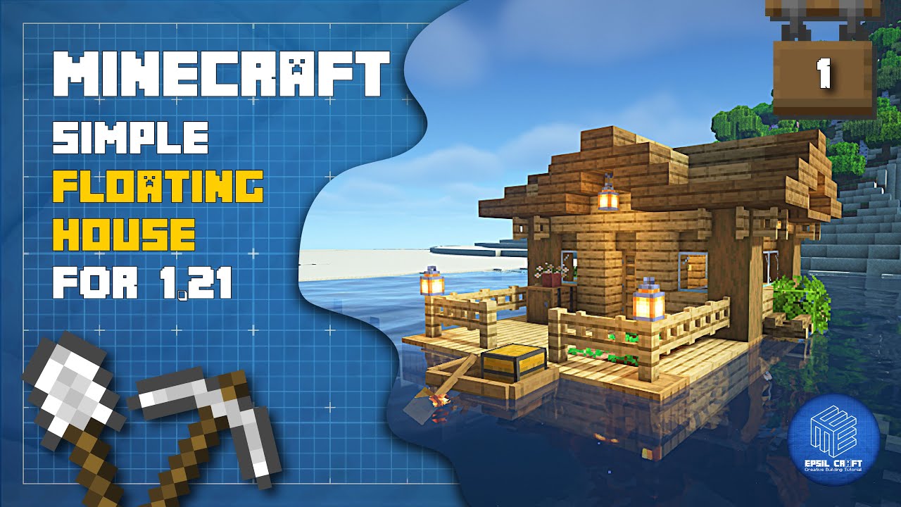 Minecraft: Simple Floating House Tutorial for 1.21! #1 - YouTube