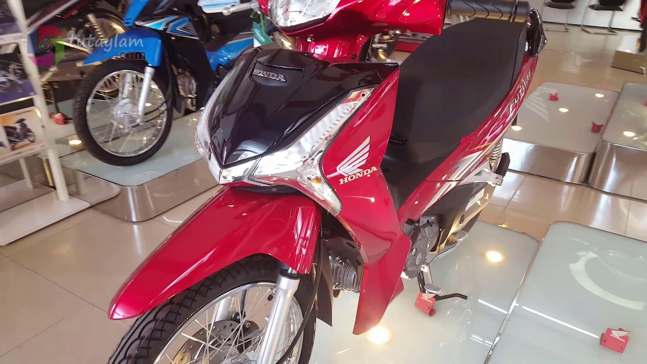 Xe Honda Future 125 2019 Walkround - Đỏ đen Bánh Căm (Vành nan hoa ...