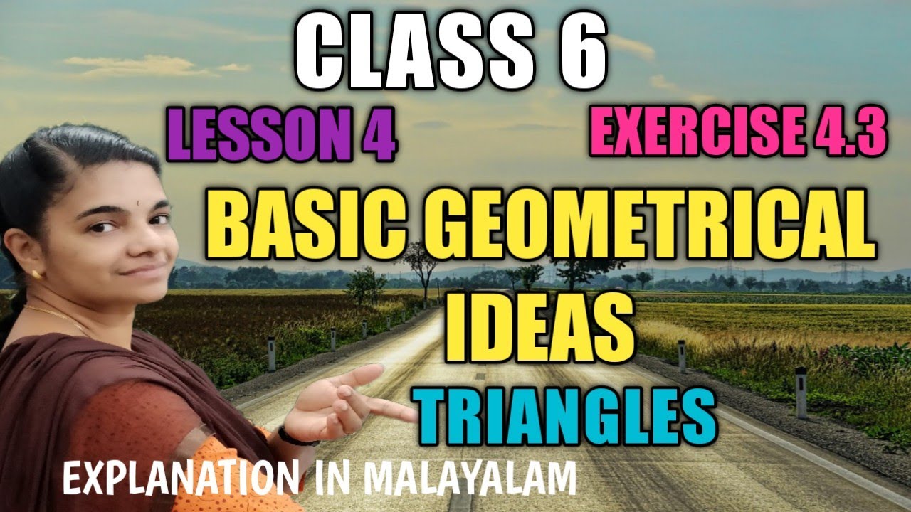 # CLASS 6 MATHS/ BASIC GEOMETRICAL IDEAS/ TRIANGLES/ EXERCISE 4.3 - YouTube