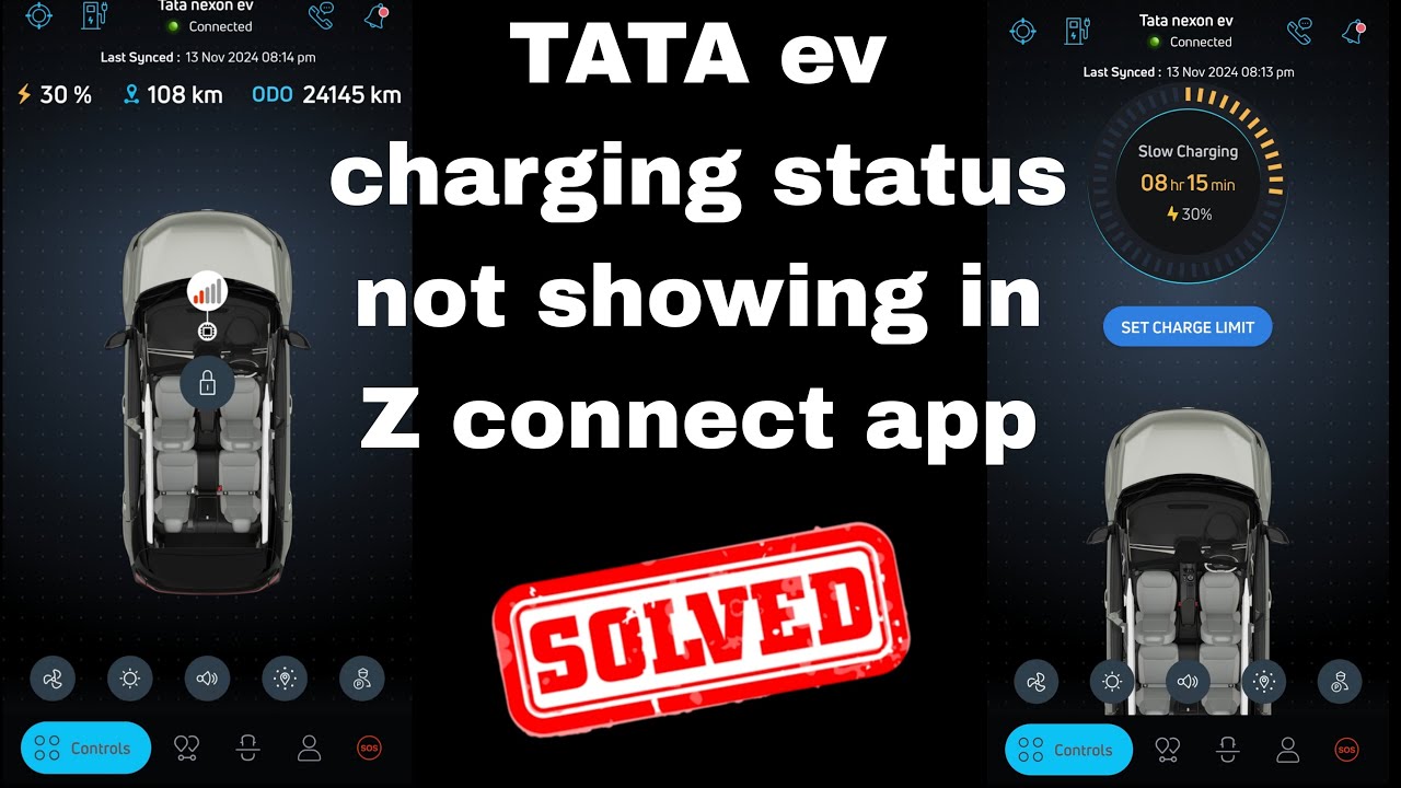 TATA ev charge status not showing in z connect app problem solved - YouTube