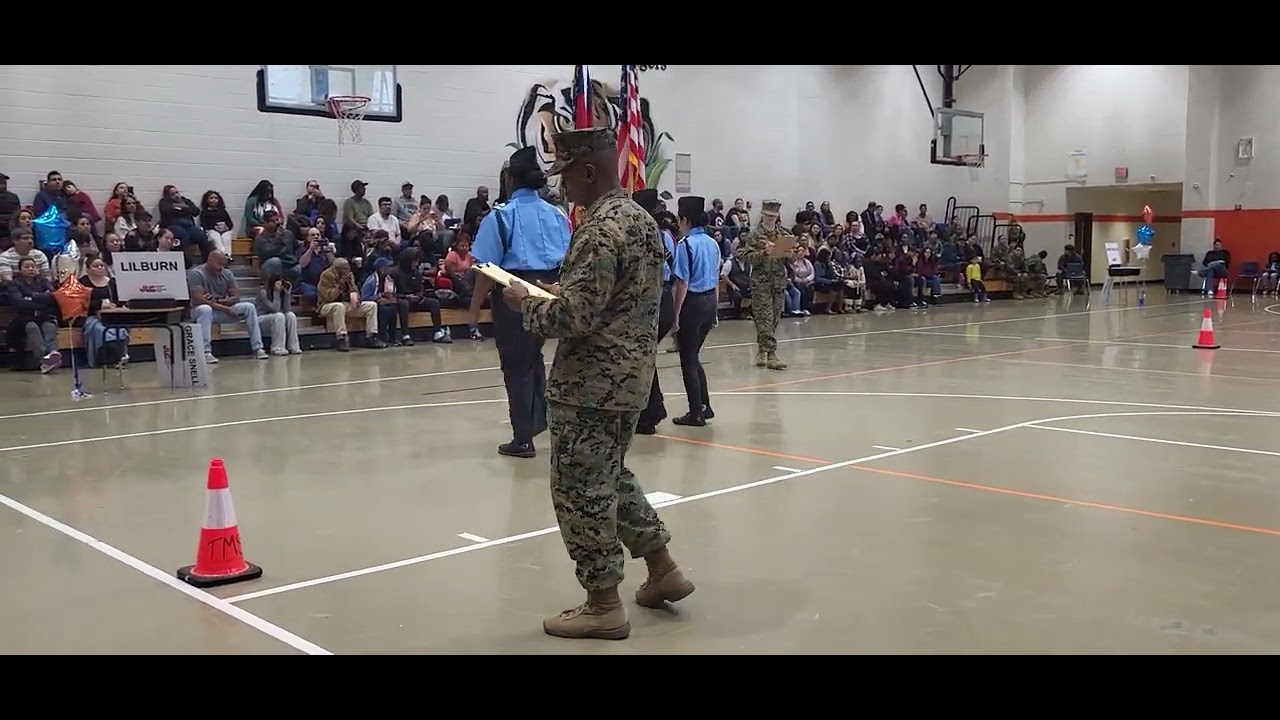 Color Guard 1 27 24 Trickum MS JLC Drill Meet - YouTube
