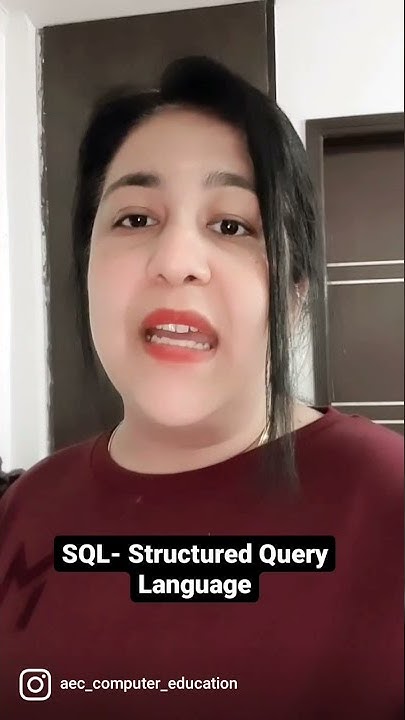 What is SQL? Why is it called Standard Query Language? #sql #cbse #dbms ...