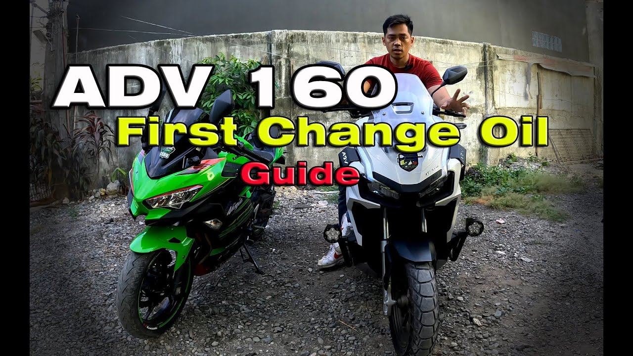 HOW TO CHANGE OIL ADV 160 I FIRST CHANGE OIL GUIDE - YouTube