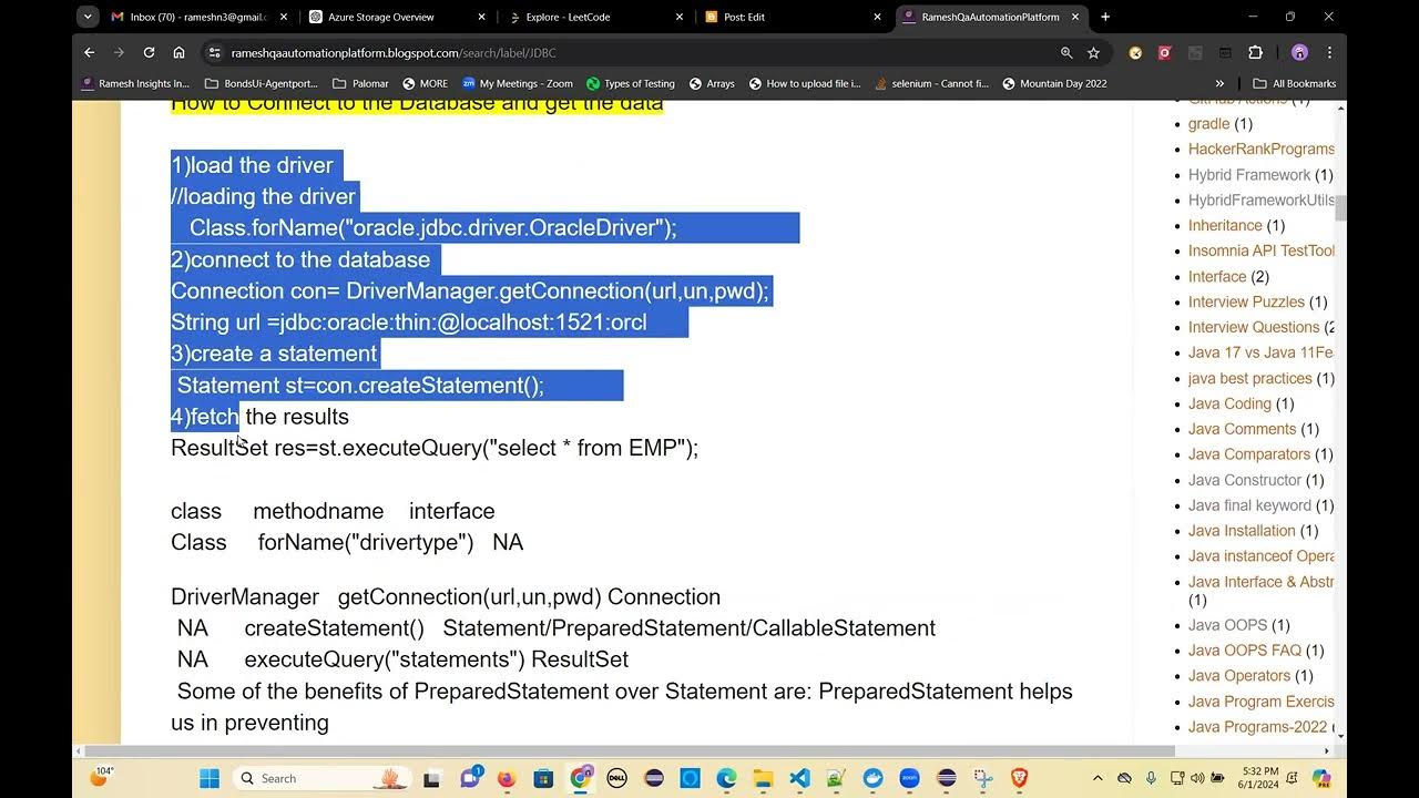 Corejava Jdbcapi Filehandling Introduction June 1 2024 Youtube