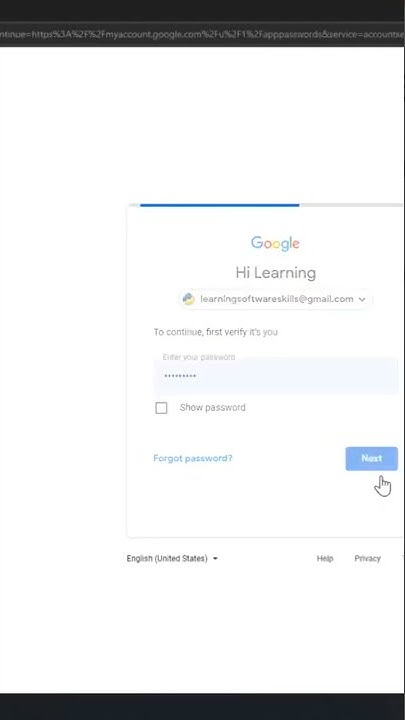 Gmail app passwords for python smtplib - YouTube
