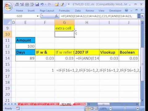 Excel Magic Trick #129: More than 7 Nested IF functions - YouTube