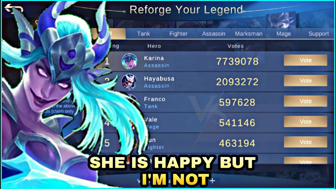 KARINA REVAMP NEW REFORGE YOUR LEGEND EVENT | MLBB - YouTube