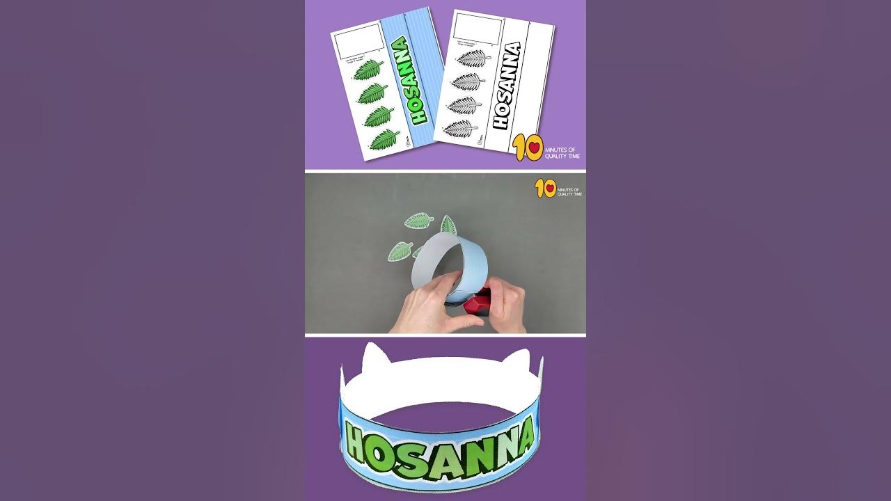 Palm Sunday - Hosanna Paper Crown - YouTube