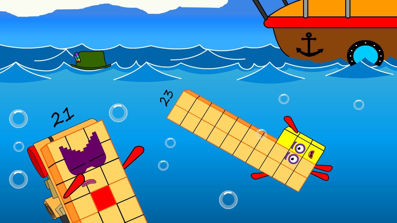 [ANIMATION STORY] Numberblocks 21 is drawing,her boyfriend 23 tries to ...