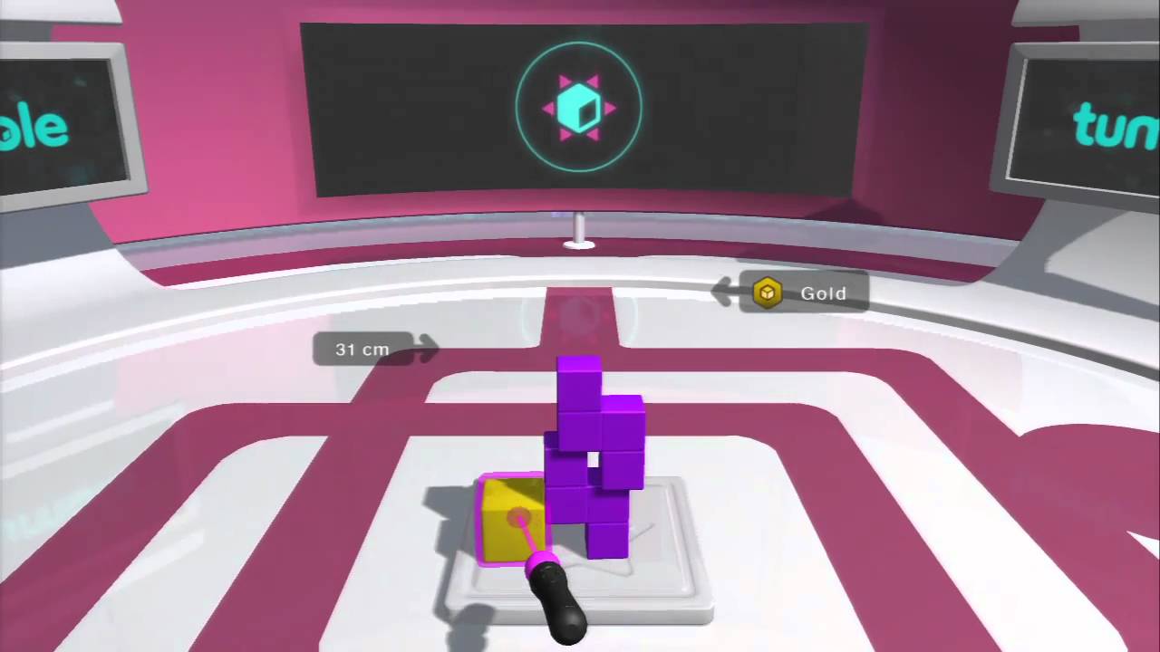 [PS3] Tumble(つみきBLOQ) Zone4-03 collect all medals (PlayStation Move ...