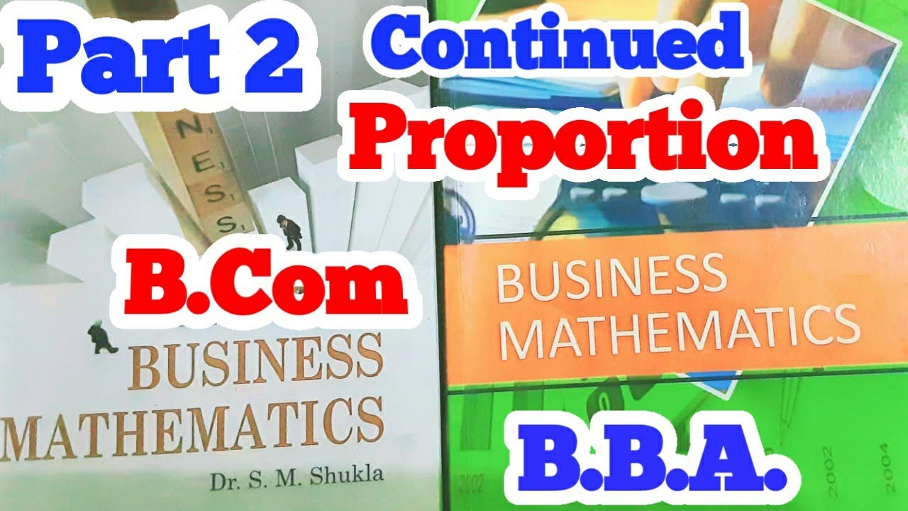#2 Proportion # Continued Proportion# Numerical Qus. #Business ...