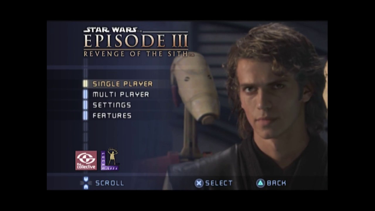Star Wars: Episode III – Revenge of the Sith (PS2/XBox) Main Menu - YouTube
