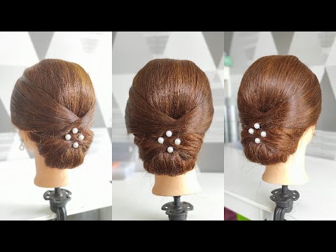 Sanggul Modern untuk Rambut Tipis ( hairstyle for thin hair ) - YouTube