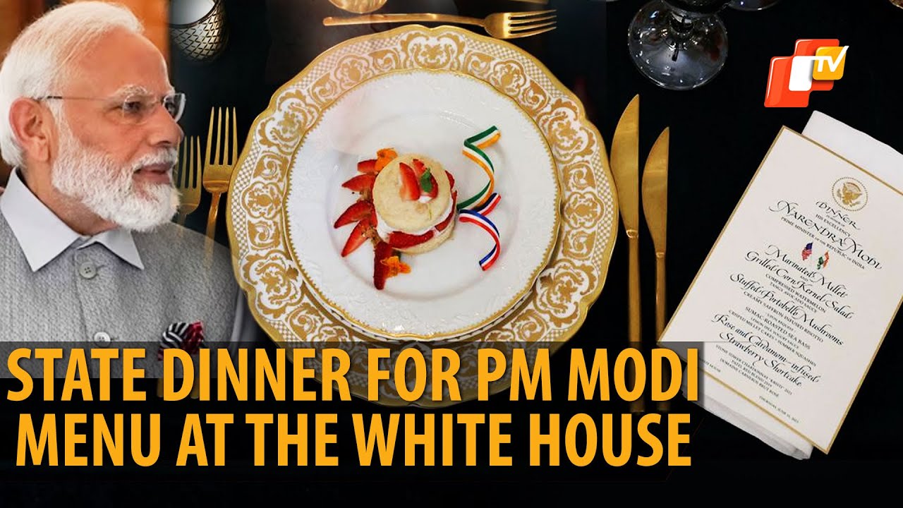 State Dinner For PM Modi At White House, Here’s The Menu - YouTube