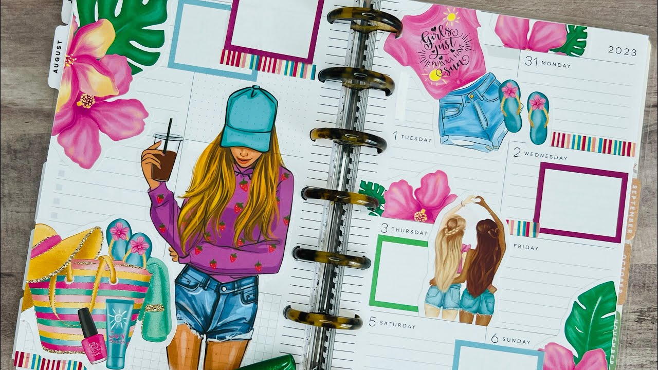 Happy Planner Mini Dashboard | Wellness Fitness | Plan with Me | Jul 31 ...