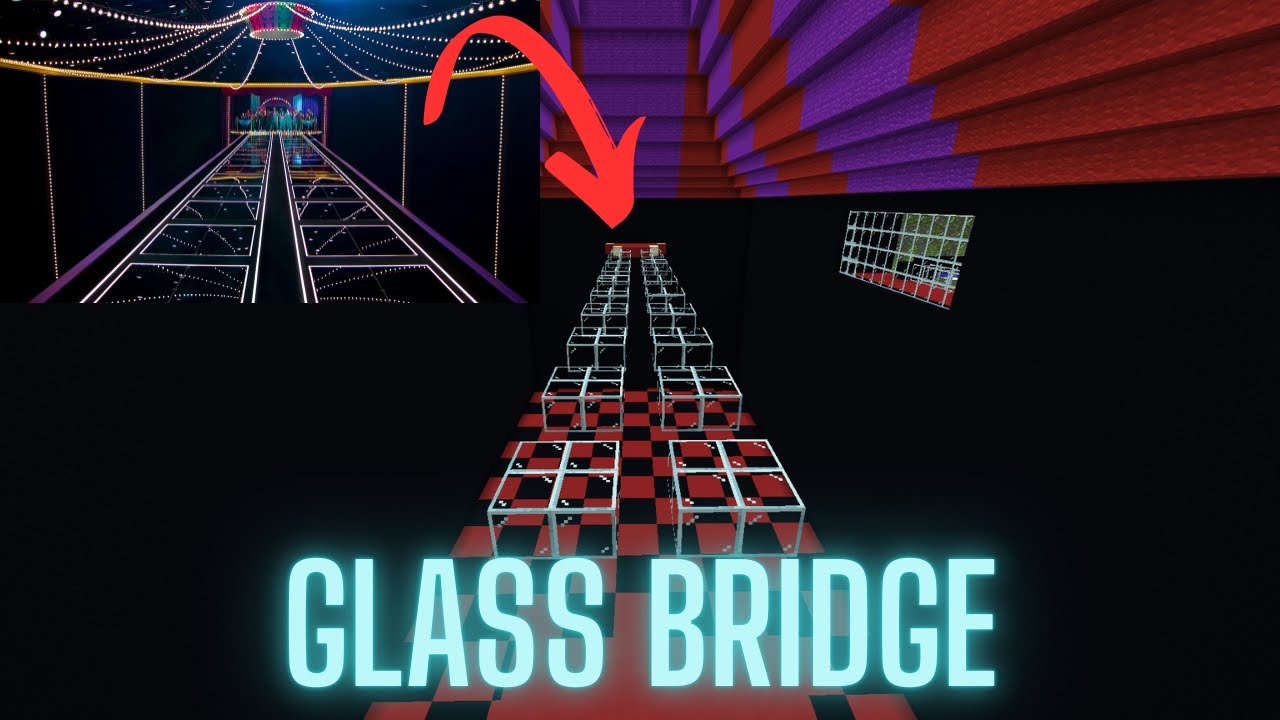 GLASS BRIDGE In MINECRAFT?! Squid Game Remake #5 - YouTube