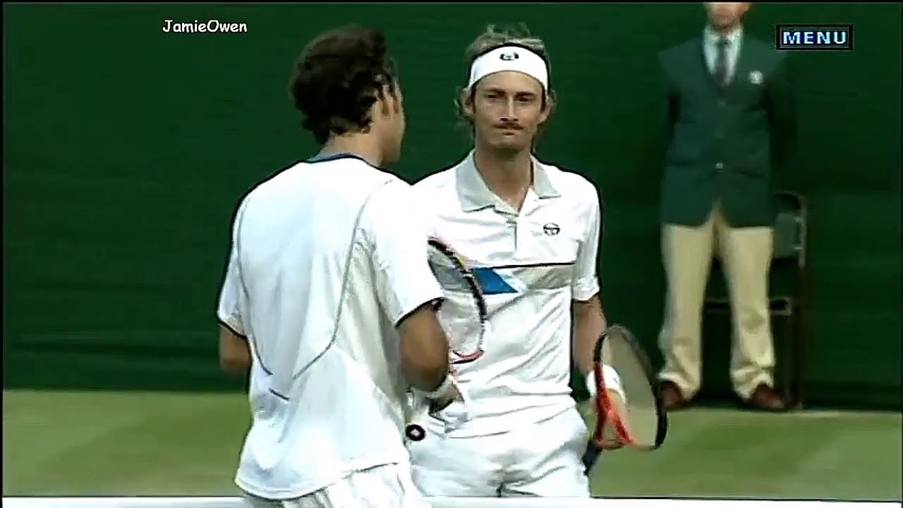 Roger Federer vs Juan Carlos Ferrero 2005 Wimbledon R4 Highlights - YouTube