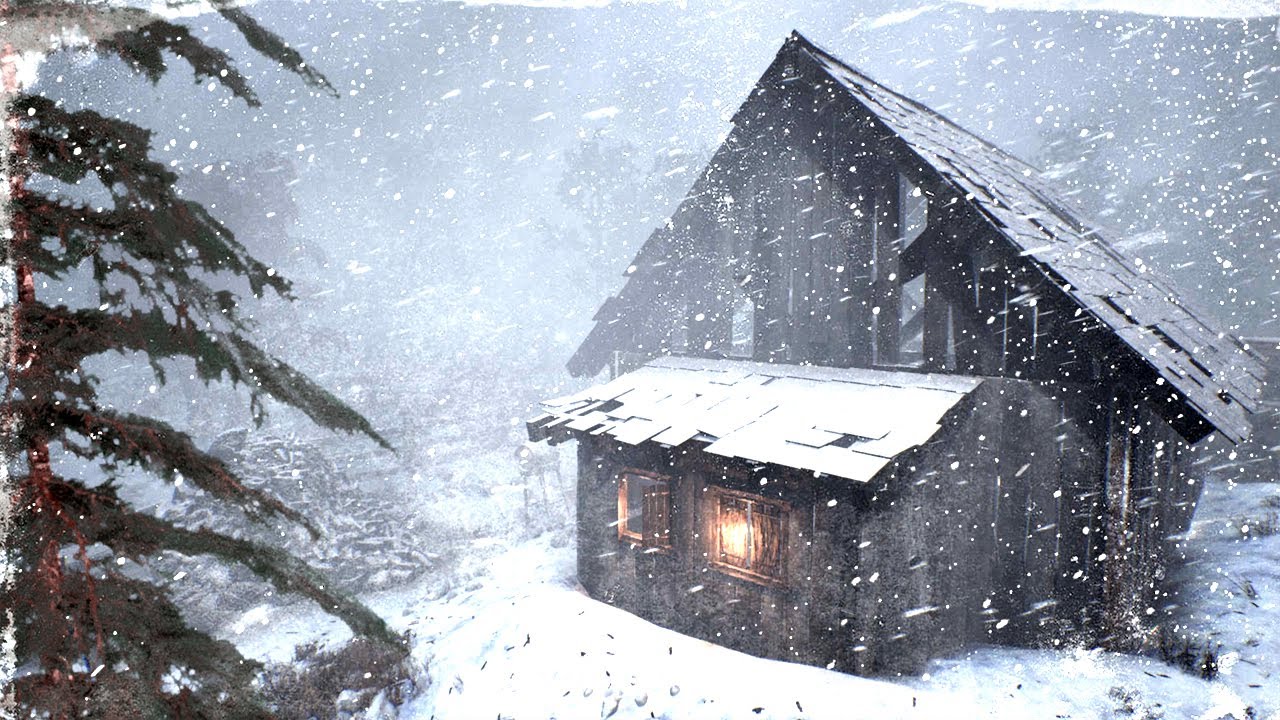 BRUTAL JAPANESE WINTER with EXTREME COLD and snowstorms for sleeping. SEVERE WINTER STORM, ASMR ...