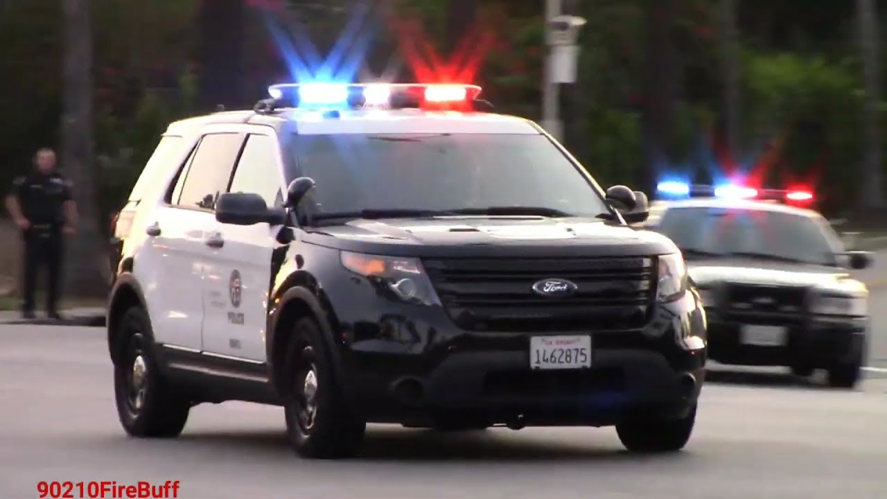 LAPD Responding Code 3 - YouTube
