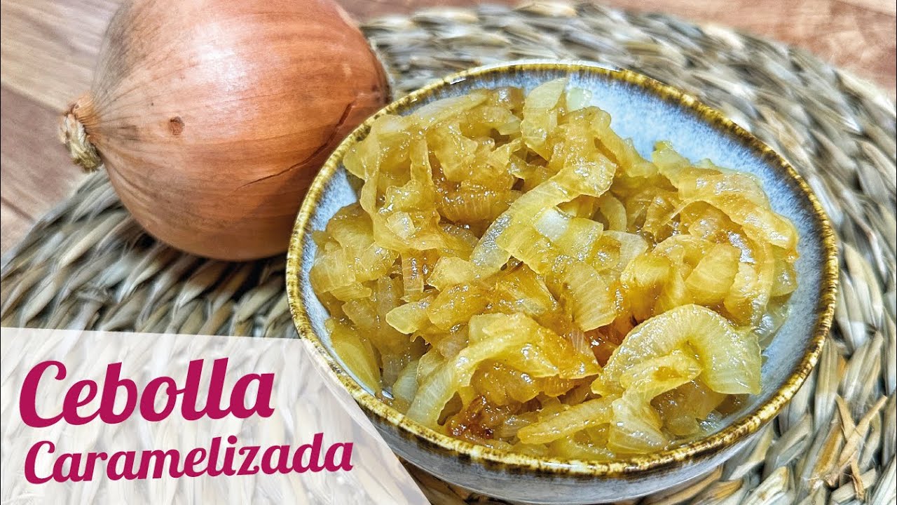 CEBOLLA CARAMELIZADA 🧅 Para HAMBURGUESAS 🍔 HOT DOG 🌭 ENSALADA 🥗 - YouTube