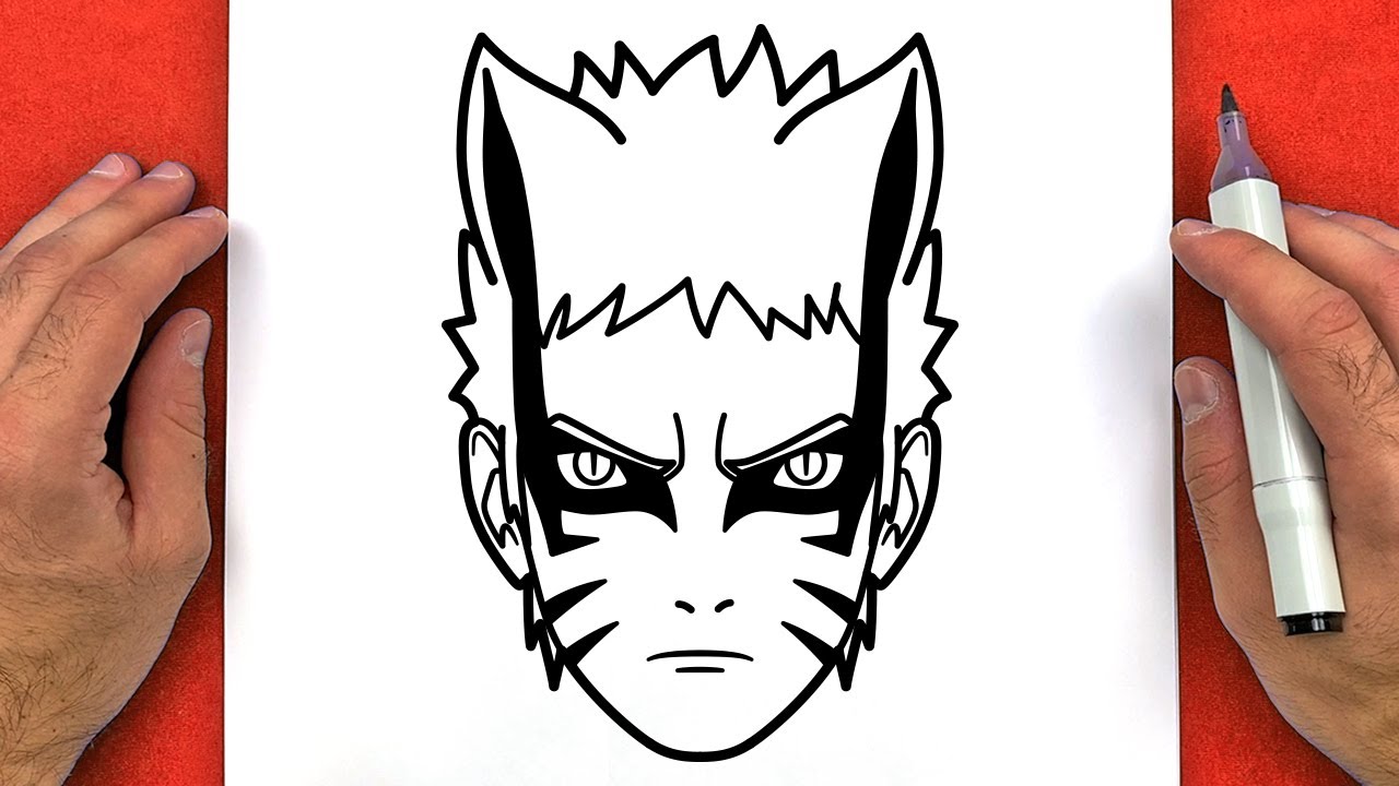 How to DRAW NARUTO BARYON MODE from Naruto Shippuden - Easy Step By ...
