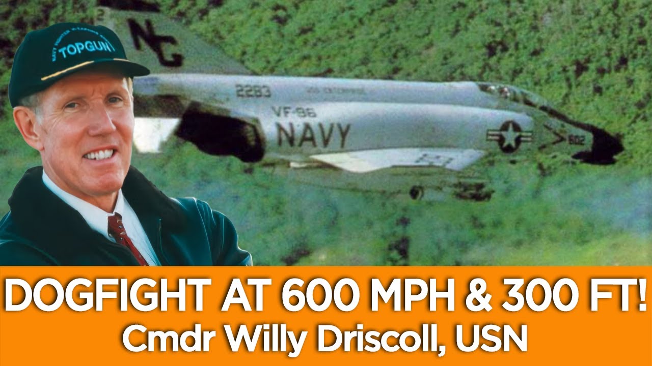 F-4 Phantom DOGFIGHT at 600 MPH and 300 FT! Commander Willy Driscoll ...