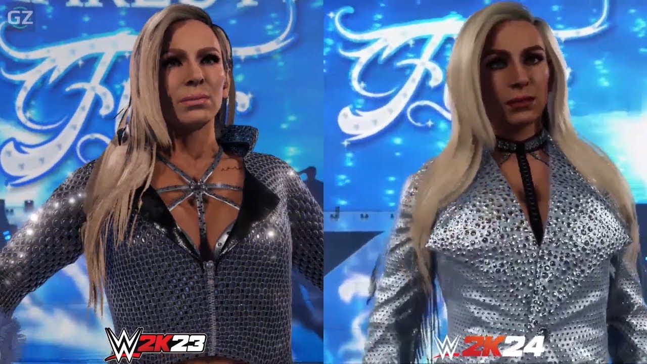 WWE 2K24 Superstar Models & Entrances vs WWE 2K23 Mods - YouTube