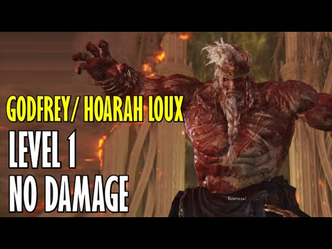 Elden Ring - Hoarah Loux first Gigachad! (Level 1, No Damage) - YouTube