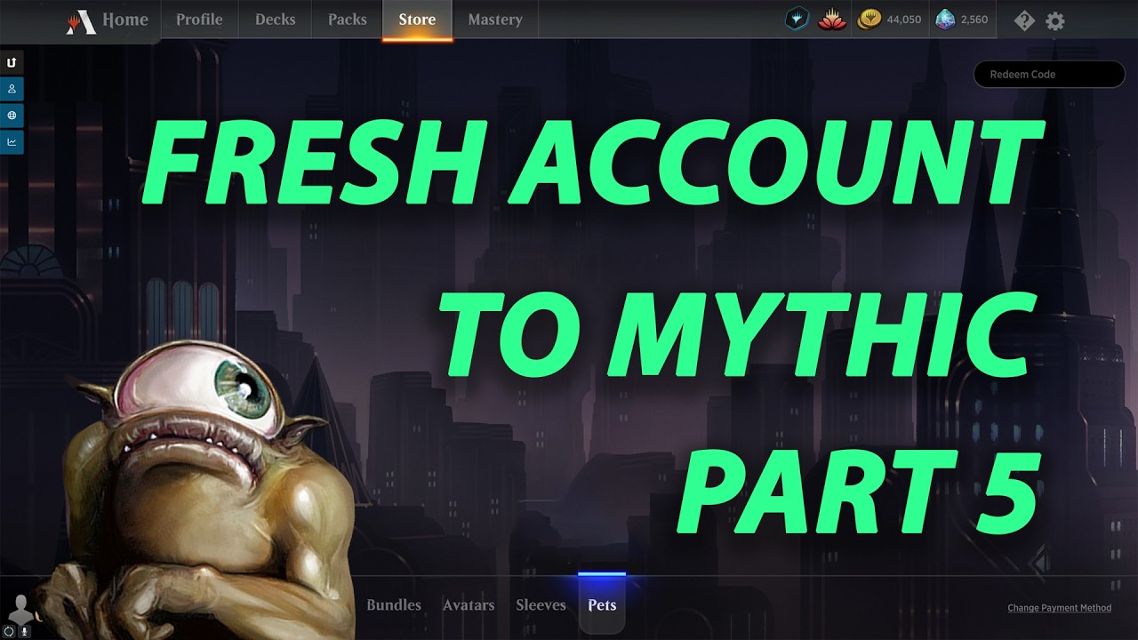 pt.5 New Account to Mythic - Diamond Timeless Grind - Bo1 Oops All ...