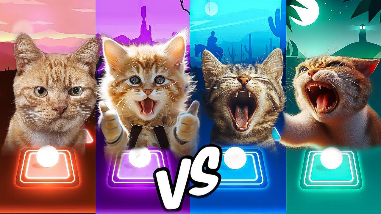 Watch These Adorable Cats Master An IMPOSSIBLE Music Game! - YouTube