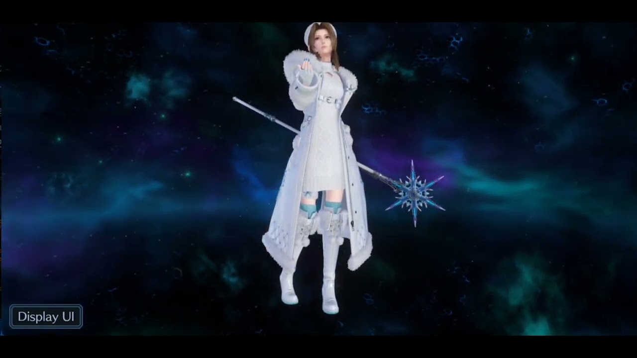 Final Fantasy Ever Crisis | Aerith's Fairy of Snowfall Costume Showcase ...