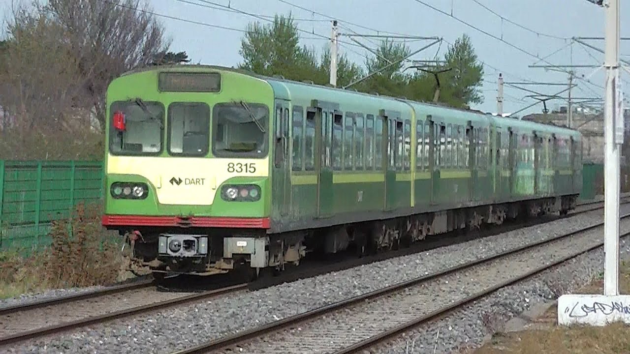 IE 8300 Class Dart Train number 8315 - Blackrock, Dublin - YouTube