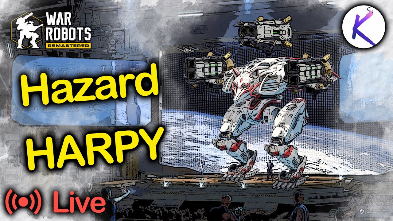Hazard Harpy War Robots gameplay live stream update 8.2 WR robot - YouTube