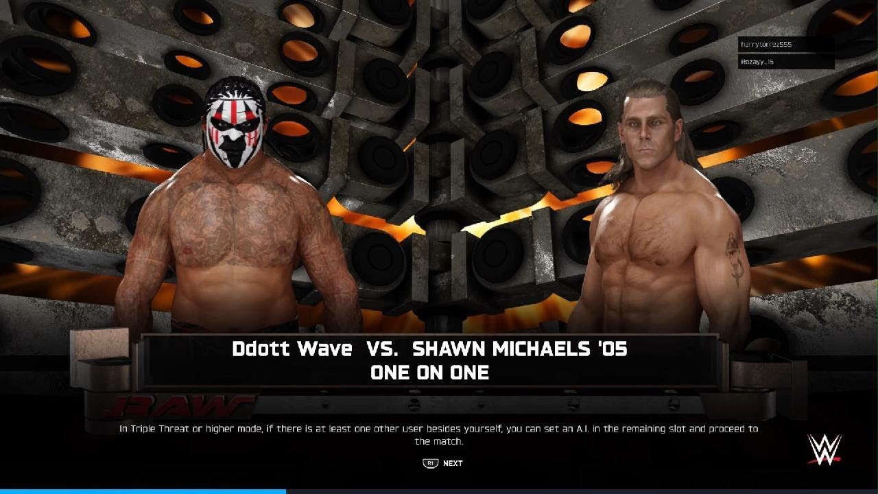 WWE 2K25 Ddott wave vs Shawn Michaels 05 - YouTube
