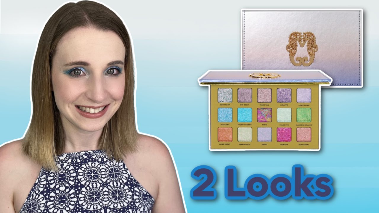 ADEPT COSMETICS SEAHORSE PALETTE - 2 Looks - YouTube
