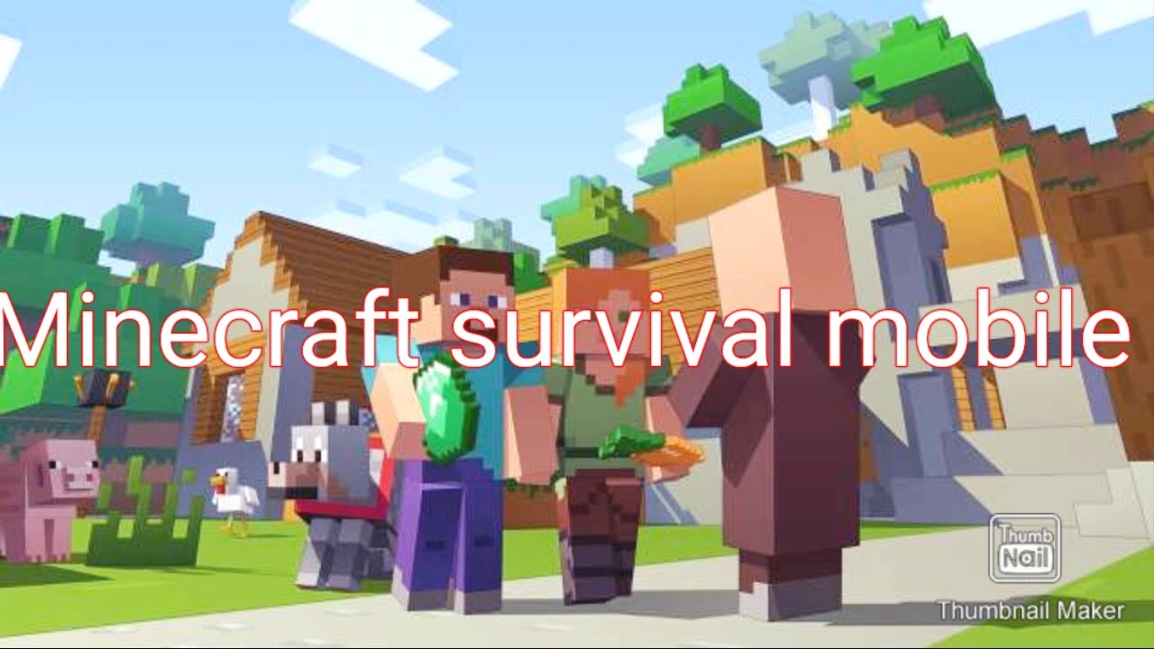 Minecraft survival on mobile S1 E1 - YouTube